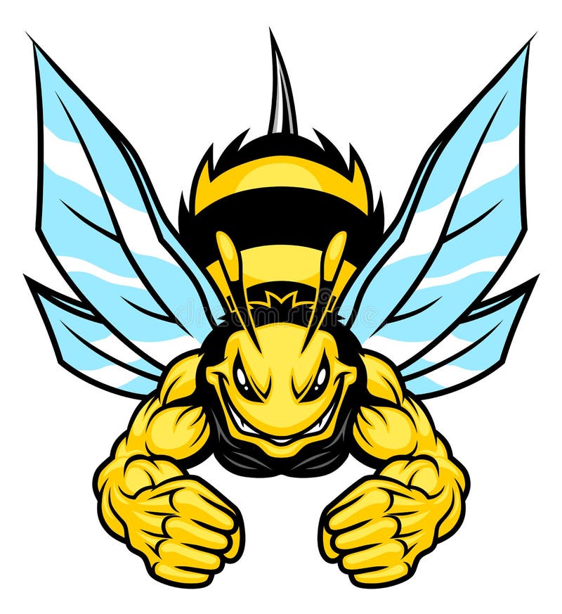 Bee strong stock vector. Illustration of icon, honey - 25609754