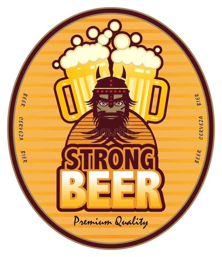 Strong Beer stock vector. Illustration of market, cool - 23651022