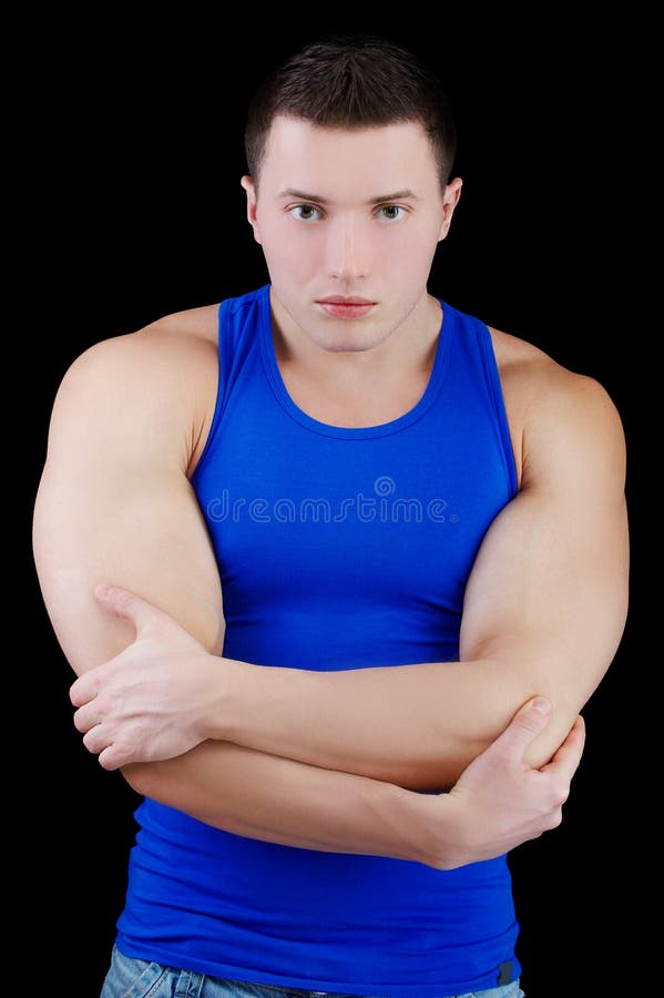 Strong bodybuilder guy stock photo. Image of model, people - 16458302