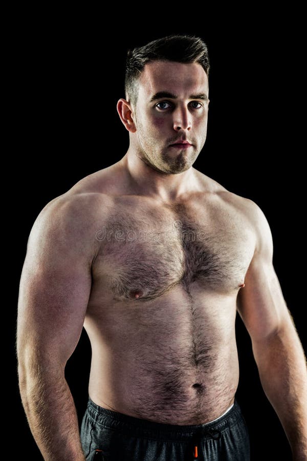 Strong Bodybuilder Stretching His Arm Stock Image - Image of physique ...