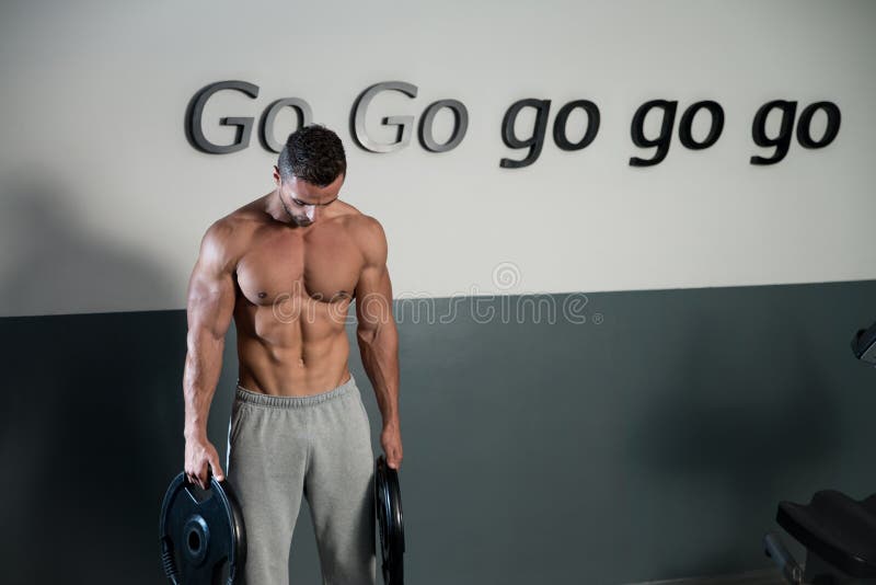 Strong Bodybuilder Training His Six Pack Stock Image - Image of health ...
