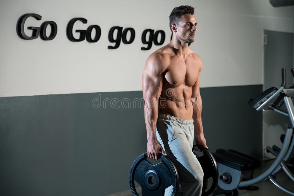 Strong Bodybuilder Training His Six Pack Stock Image - Image of health ...