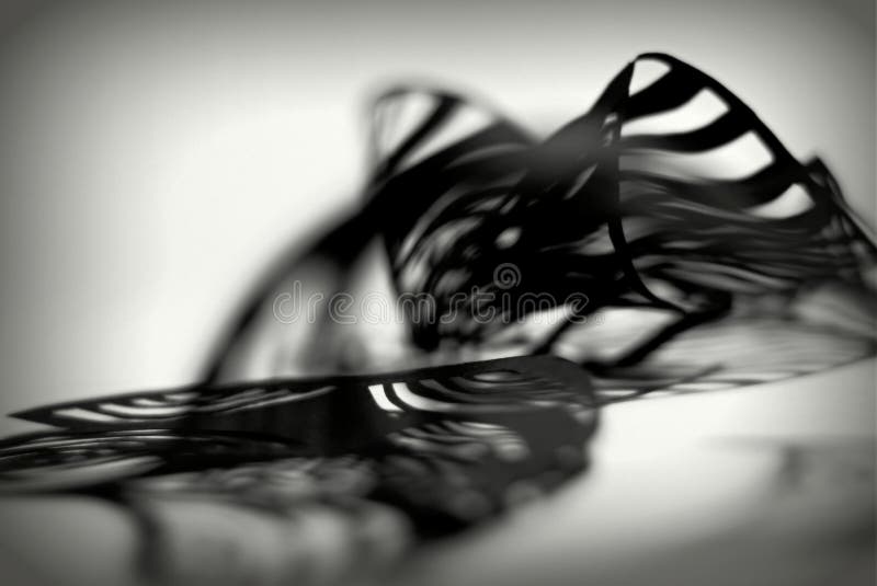 Strong Bolded Abstract Paper Carved Forms on a Bright Background Stock ...