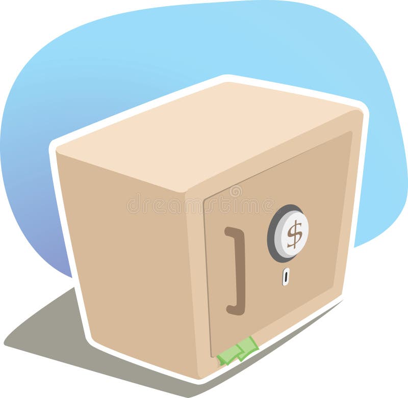 Strong Box stock vector. Illustration of vector, business - 5466668