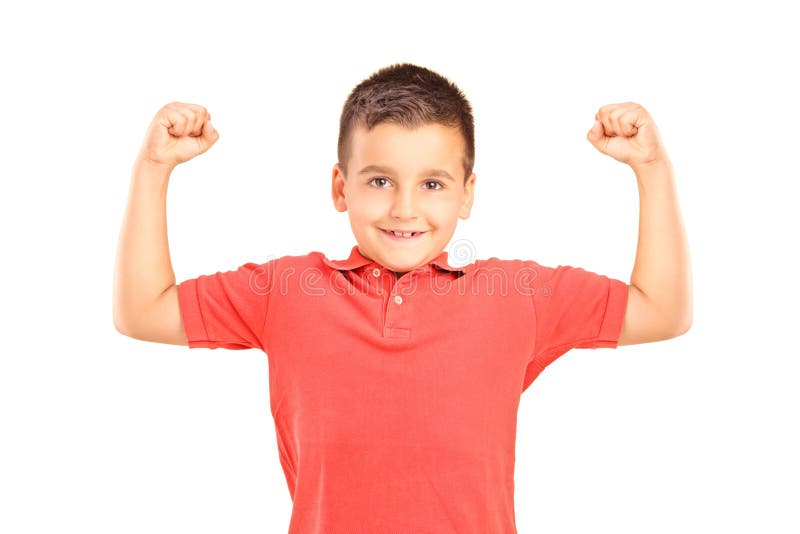 Strong boy stock image. Image of childhood, black, confidence - 24493697