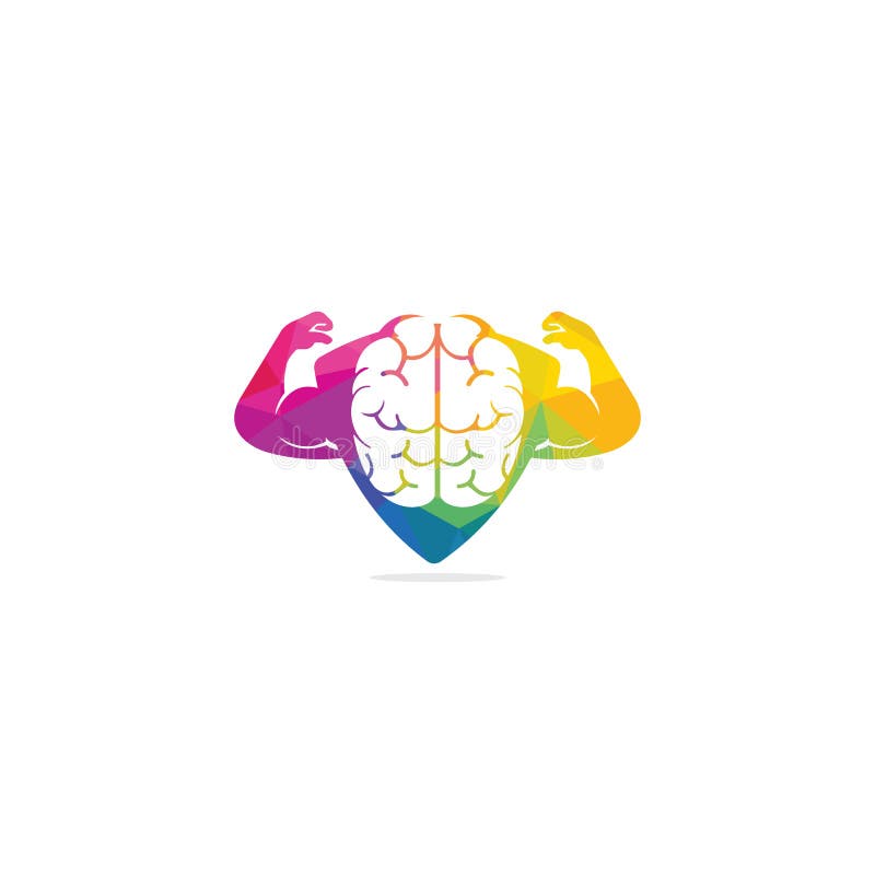 Strong Brain Vector Logo Design. Stock Vector - Illustration of icon ...