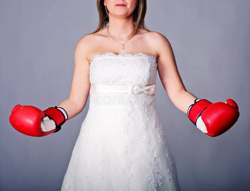 Bride Wearing Boxing Gloves Stock Photos - Free & Royalty-Free Stock ...