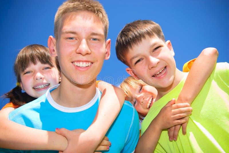 Strong brothers stock image. Image of warm, clear, four - 10557949