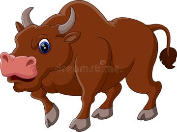 Strong bull cartoon stock vector. Illustration of bull - 67102758
