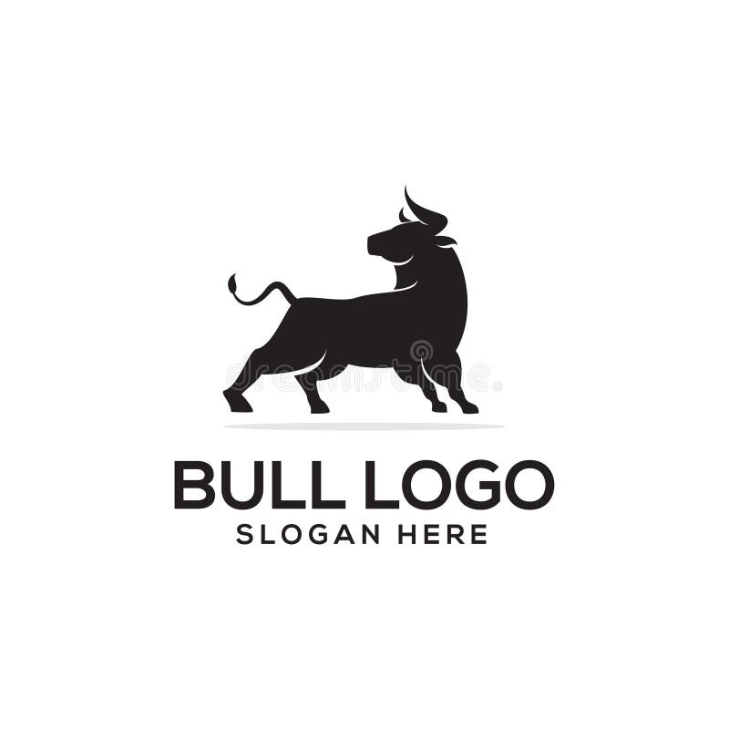 Strong Bull Logo Design Illustration Modern Vector Stock Vector ...