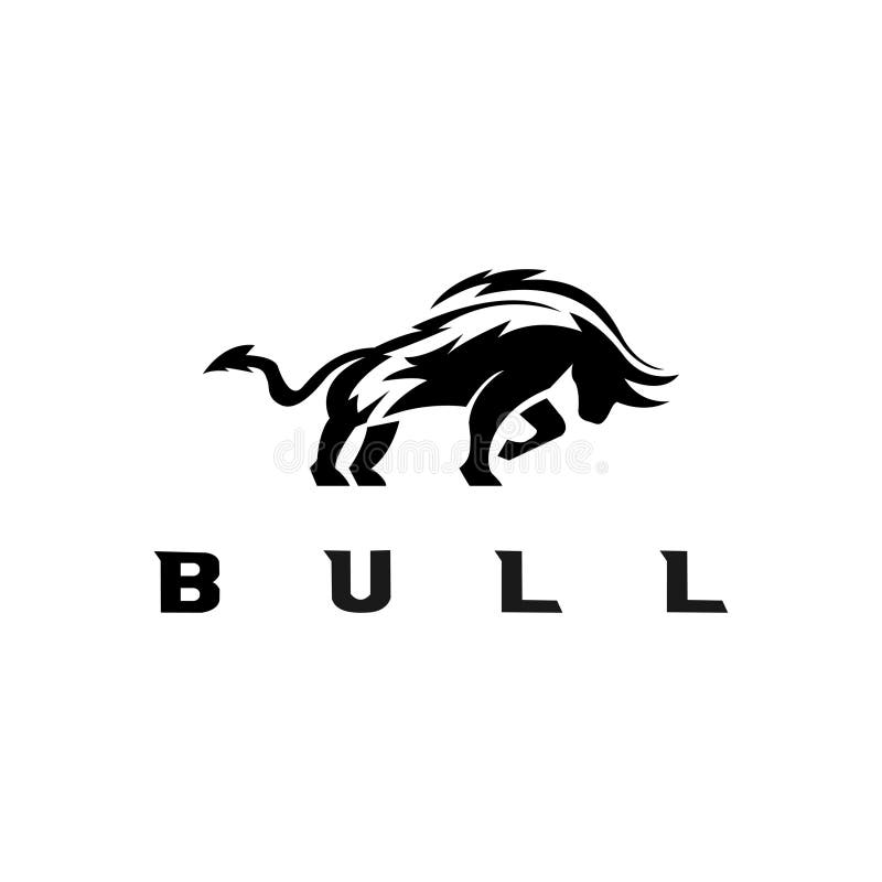 Strong Bull Logo Design Template Stock Image - Image of design ...