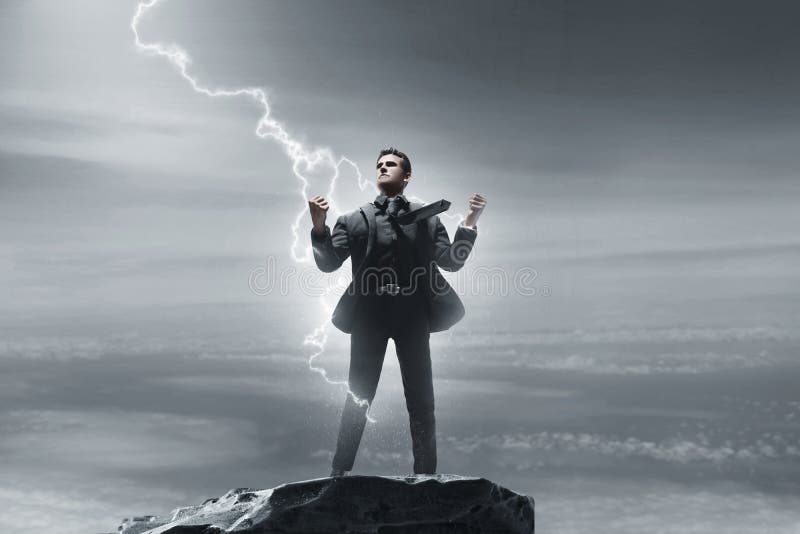 Strong Business Man on Top 3d Illustrations Stock Illustration ...