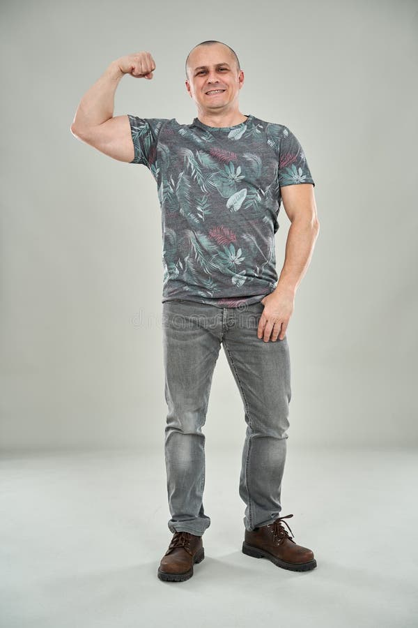 Strong businessman flexing stock image. Image of people - 172075859