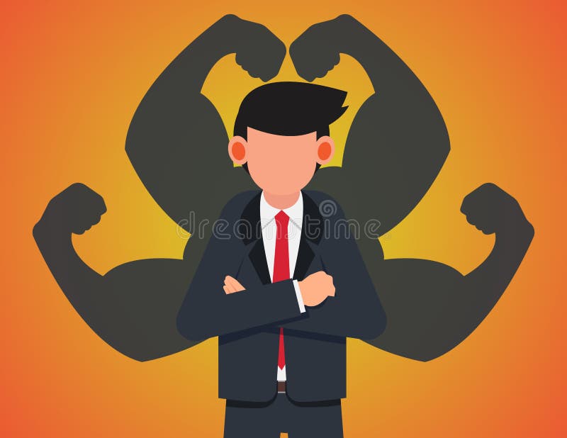 Strong Businessman.Self Confidence, Future Goal, Self Development ...