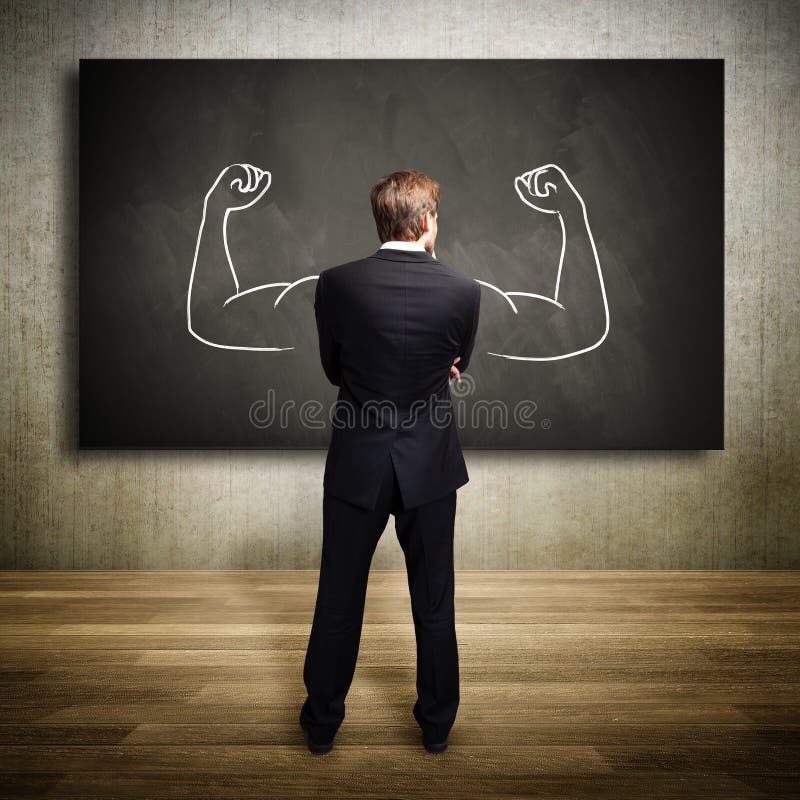 Strong businessman stock image. Image of ambitious, leadership - 70192505