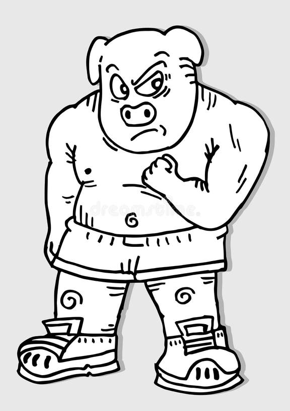 Strong cartoon stock vector. Illustration of cartoon - 26614362