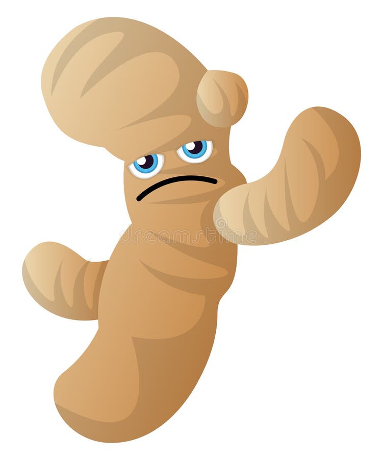 Strong Cartoon Ginger Illustration Vector Stock Vector - Illustration ...