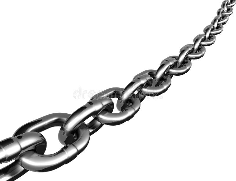 Broken chain stock illustration. Illustration of isolated - 13761485