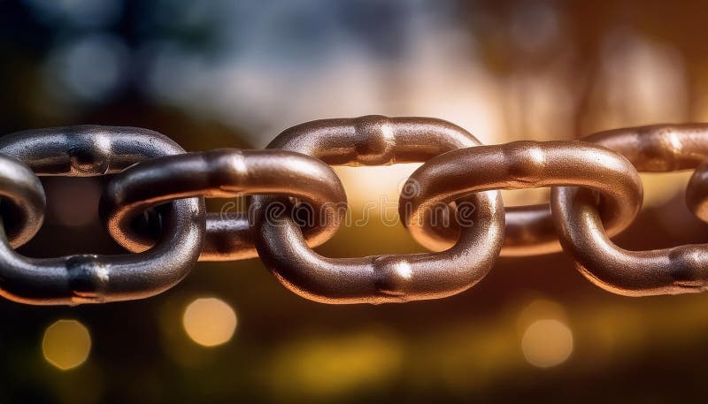 Strong Chain Link Design stock illustration. Illustration of strength ...