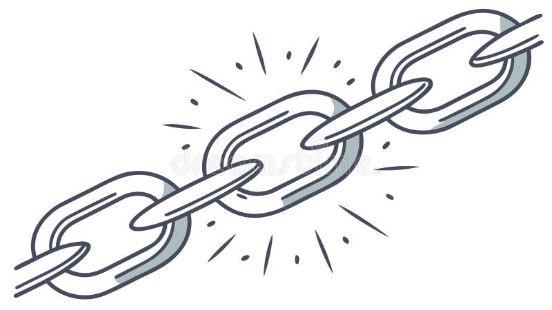 Strong Chain Link, Interconnection Symbol, Vector Design Generative AI ...