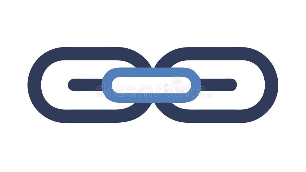 Strong Chain Link Vector Icon, Connection, Security, and Partnership ...