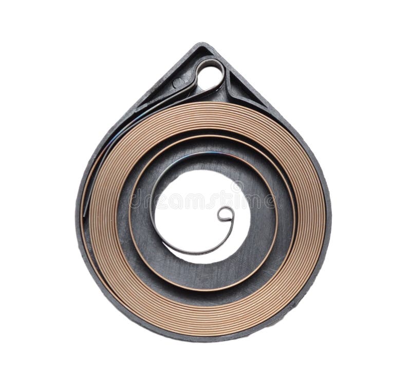 Strong Circular Spring, in Protection Case Stock Photo - Image of ...