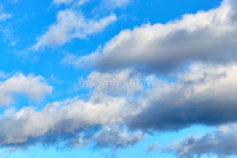 Strong Clouds in the Sky during the Day in Summer Stock Photo - Image ...