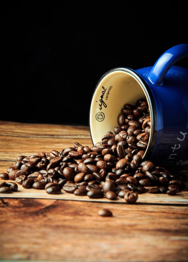 Strong Coffee and Coffee Beans Stock Image - Image of endowment, cubes ...