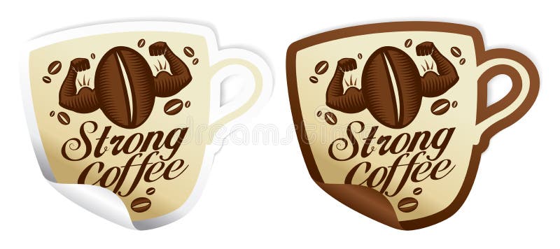 Strong coffee stock illustration. Illustration of espresso - 49886934