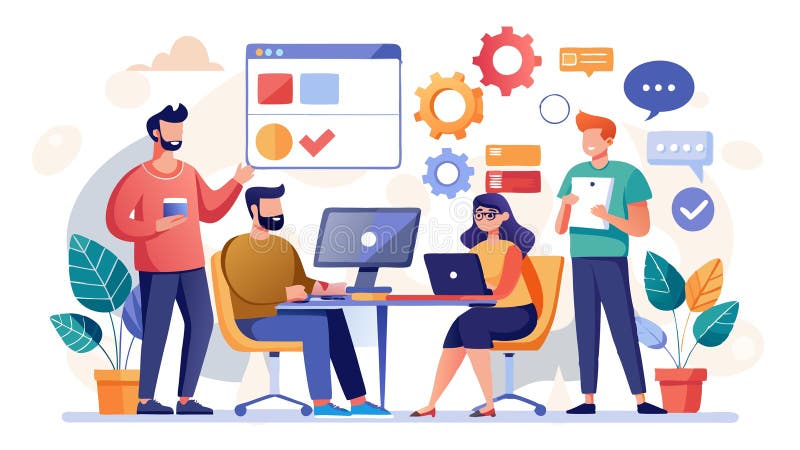 Software Developers Collaborate with Other Team Members, Including ...