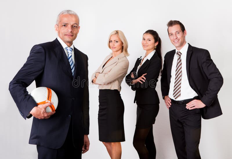 Strong Competitive Business Team Stock Photo - Image of meeting ...