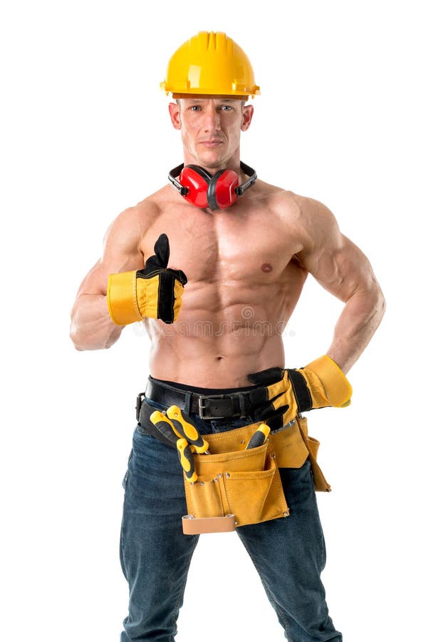 Strong Construction Workers Stock Image - Image of carpenter ...