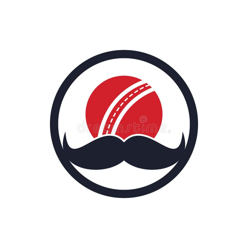 Strong Cricket Vector Logo Design. Stock Vector - Illustration of hair ...