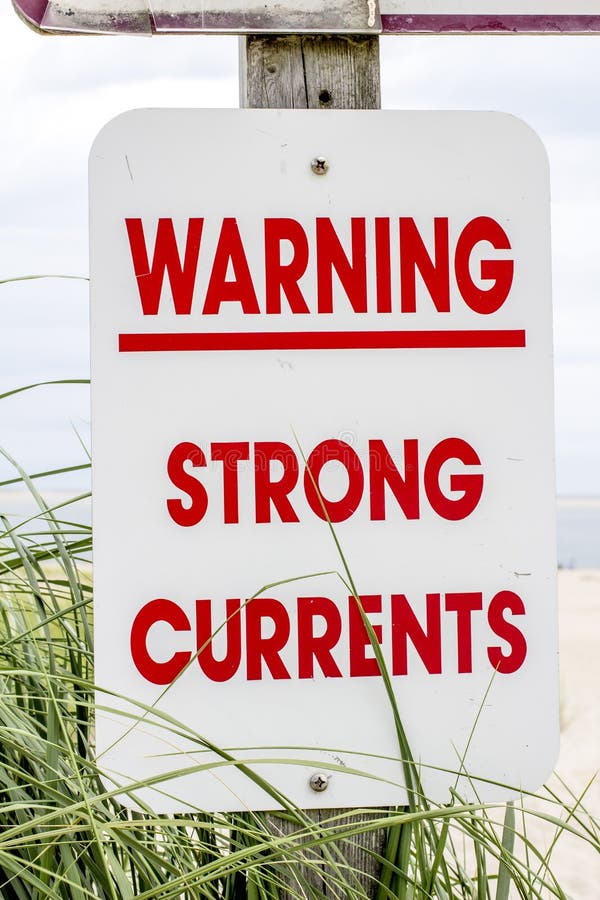 Strong Current Sign stock image. Image of cape, warning - 35781289