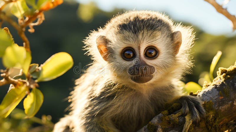 A Strong Cute Primate in the Wild Looking at Camera Stock Image - Image of strong, animal: 292481159