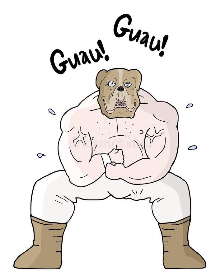 Strong dog stock vector. Illustration of wild, muscular - 42981917