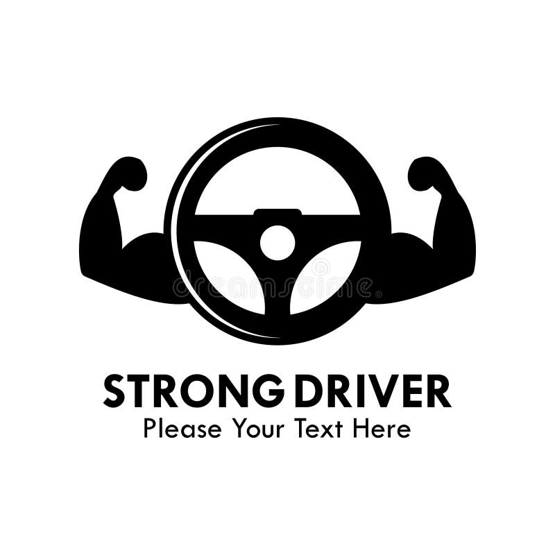 Strong driver logo stock vector. Illustration of auto - 264047464