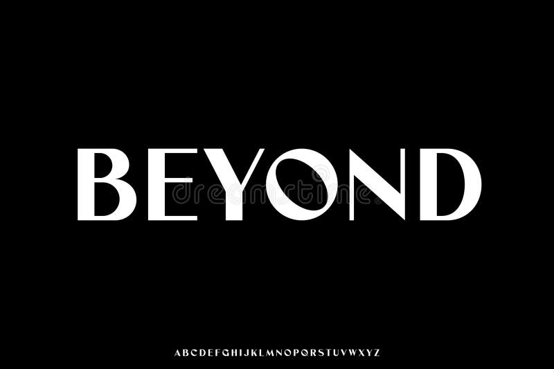 Strong Elegant Sans Serif Alphabet Display Font Vector Clean High ...