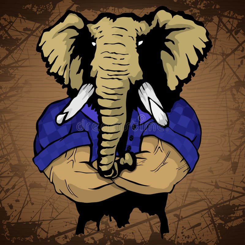 Elephant Man stock vector. Illustration of elephant, holmes - 52776084