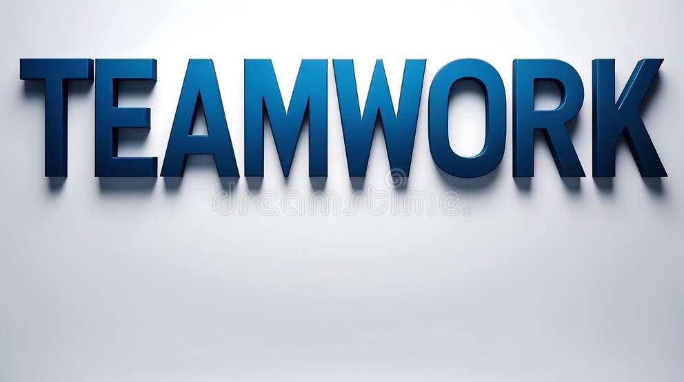 Strong Emphasis on Teamwork in a Modern Workspace Setting with a Clean ...