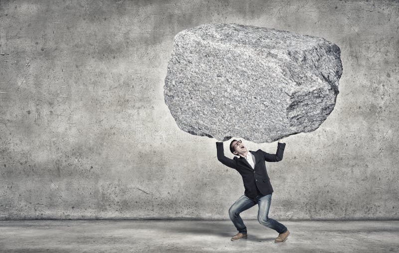 He is Strong Enough To Do it Stock Photo - Image of trouble, pressure ...