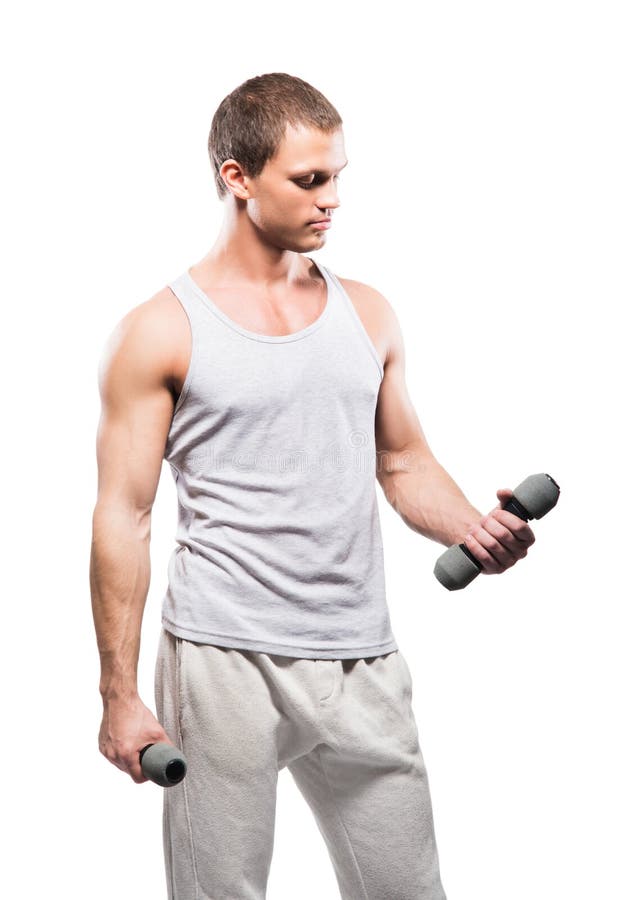 Strong, Fit and Sporty Bodybuilder Man Stock Image - Image of lifting ...