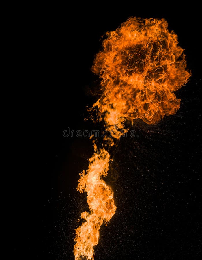 Strong flame, real photo. stock photo. Image of blast - 69925868