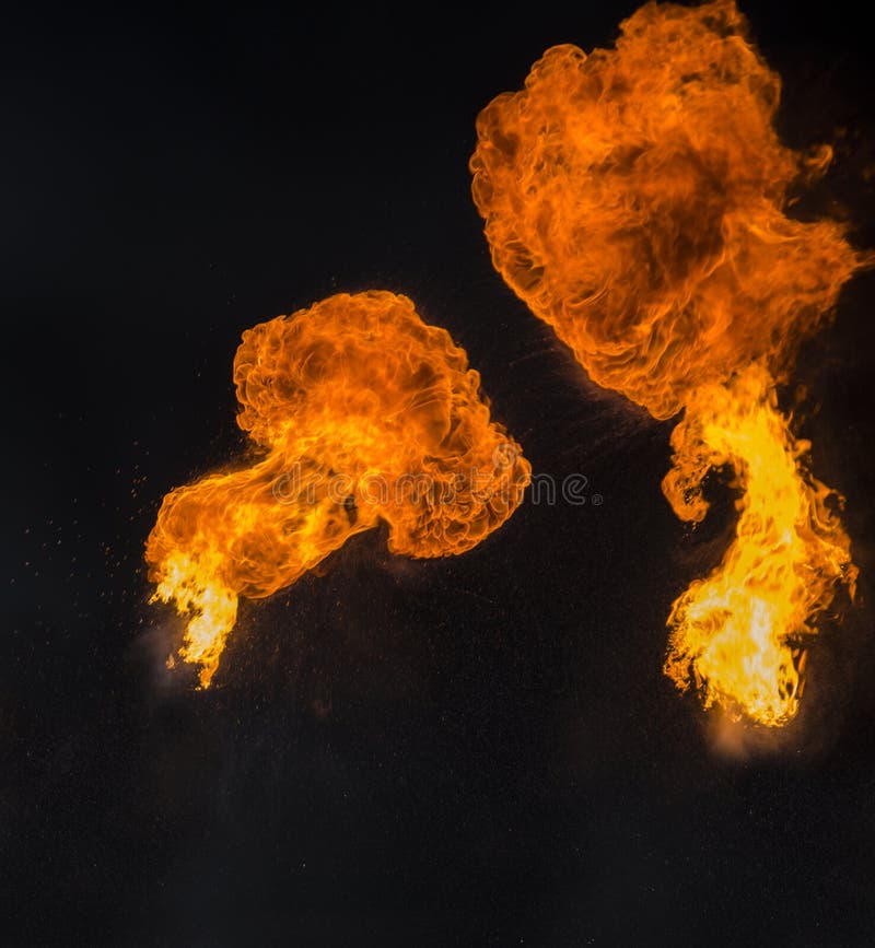 Strong flame, real photo. stock photo. Image of lights - 69925838