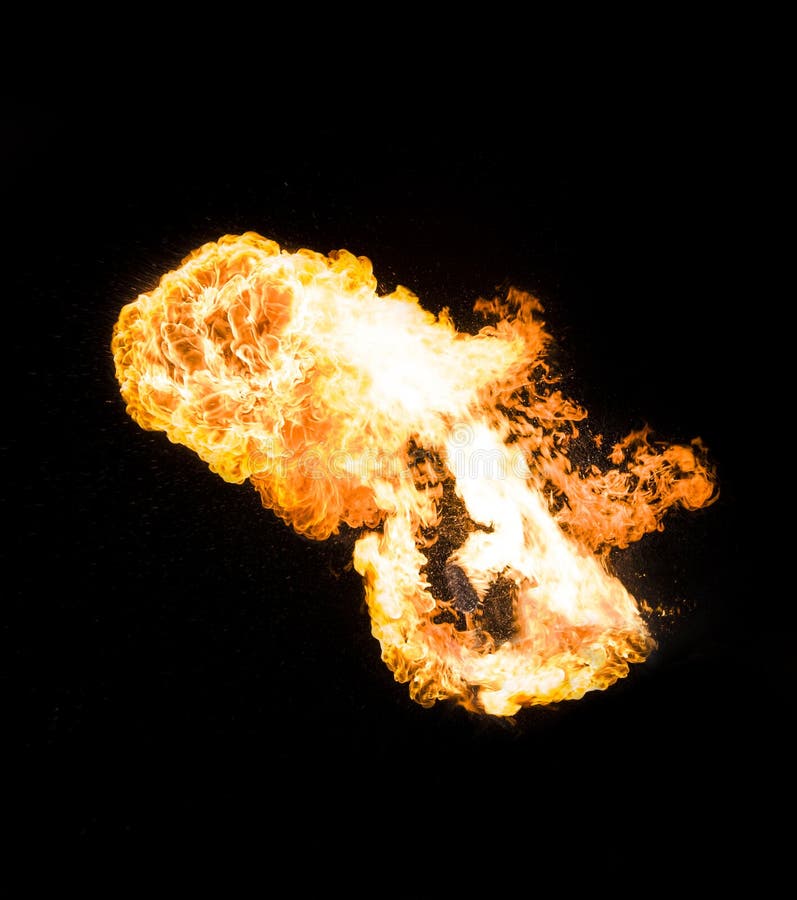 Strong flame, real photo. stock photo. Image of blast - 69925868