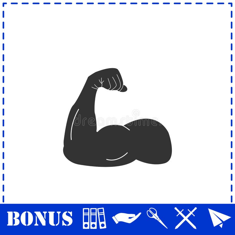 Strong Arm Flex Vector Illustration by Crafteroks Stock Vector ...