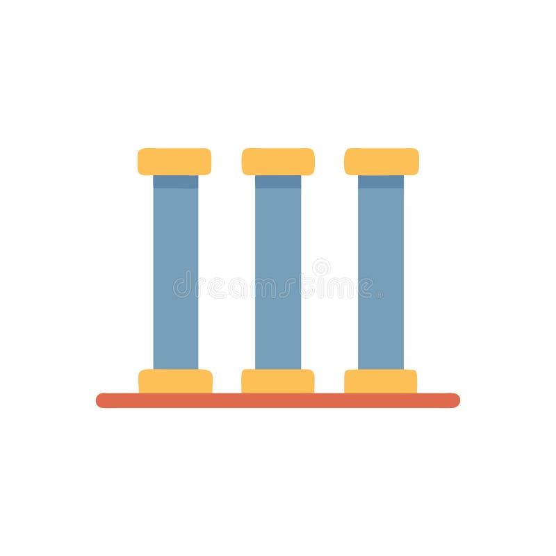 Strong Foundation Pillars Icon Design Stock Illustration - Illustration ...