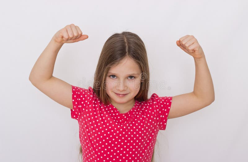 Strong stock photo. Image of child, smile, muscles, fitness - 36496822