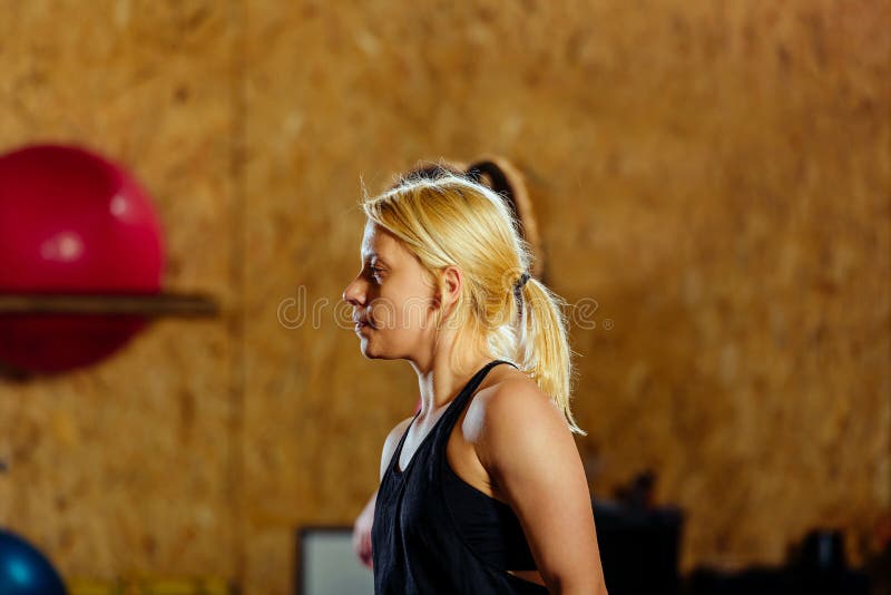 Strong girl workout stock photo. Image of health, healthy - 146194352