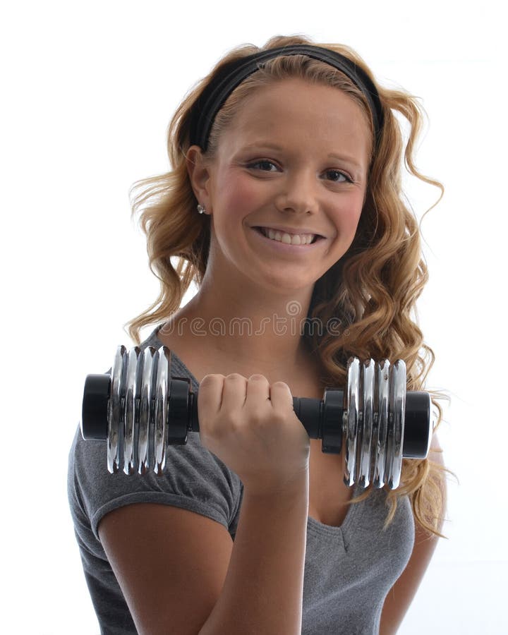 Strong Girl stock photo. Image of fitness, silver, healthy - 35107068